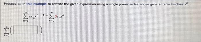 Solved Proceed as in this example to rewrite the given | Chegg.com