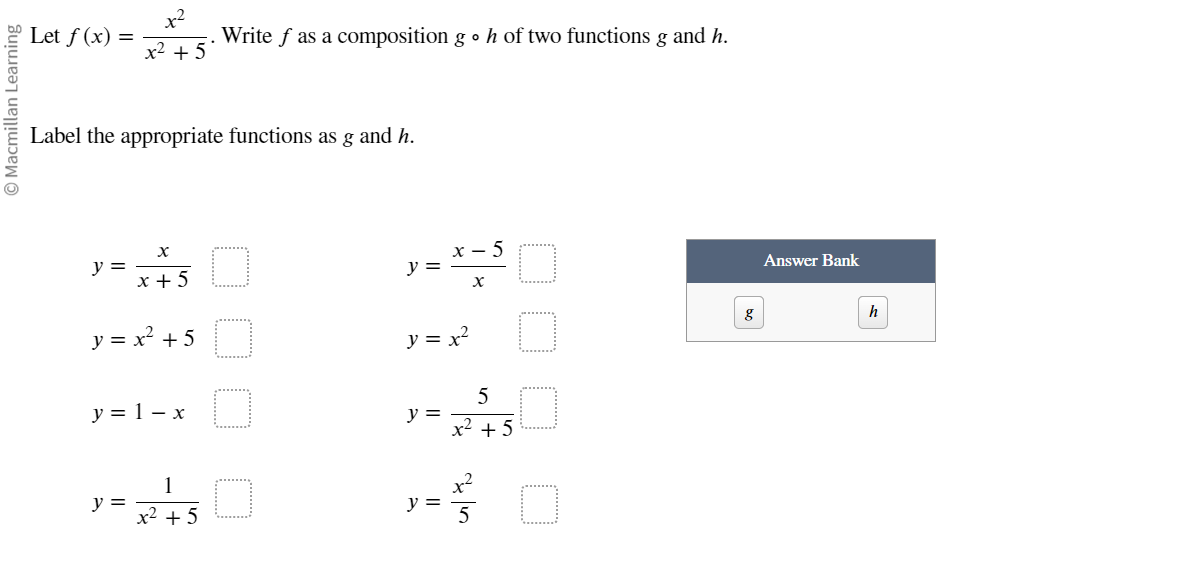 Solved Let F X X2x2 5 write F as A Composition G H of