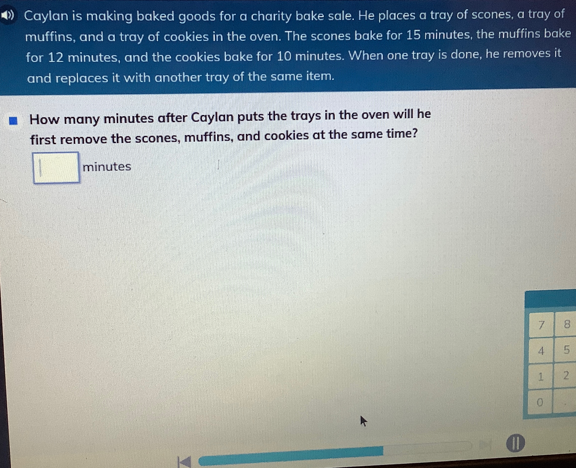 Solved Caylan is making baked goods for a charity bake sale. | Chegg.com