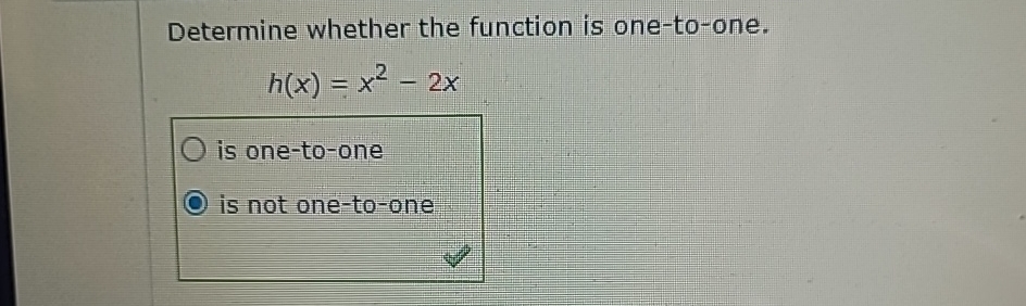 Solved Determine whether the function is | Chegg.com