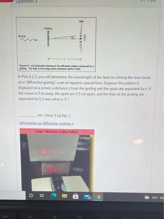 Solved Question 3 Wall Grating Source 1 Figure 5.1: (a) | Chegg.com