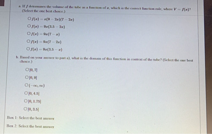 Solved A designer is creating an open-ended rectangular tube | Chegg.com