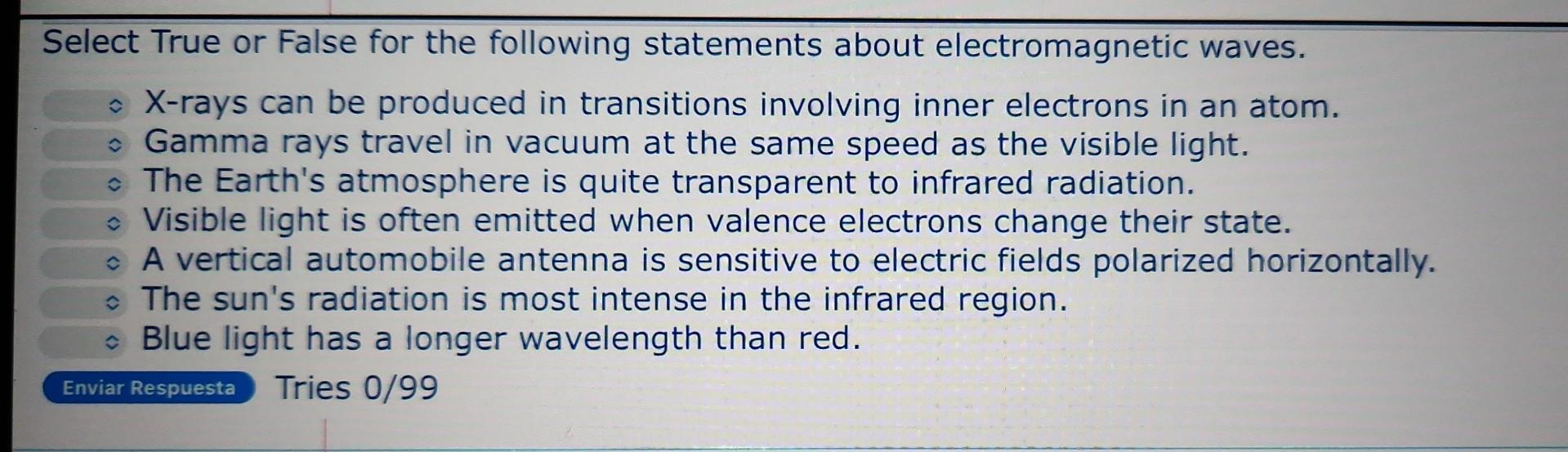 Solved elect True or False for the following statements | Chegg.com