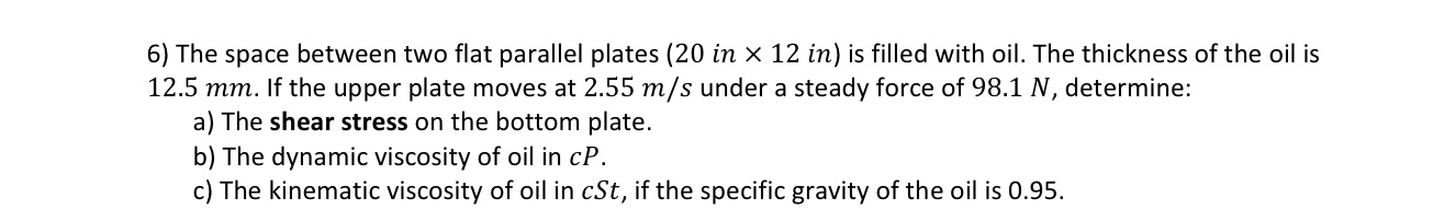 Solved The space between two flat parallel plates | Chegg.com