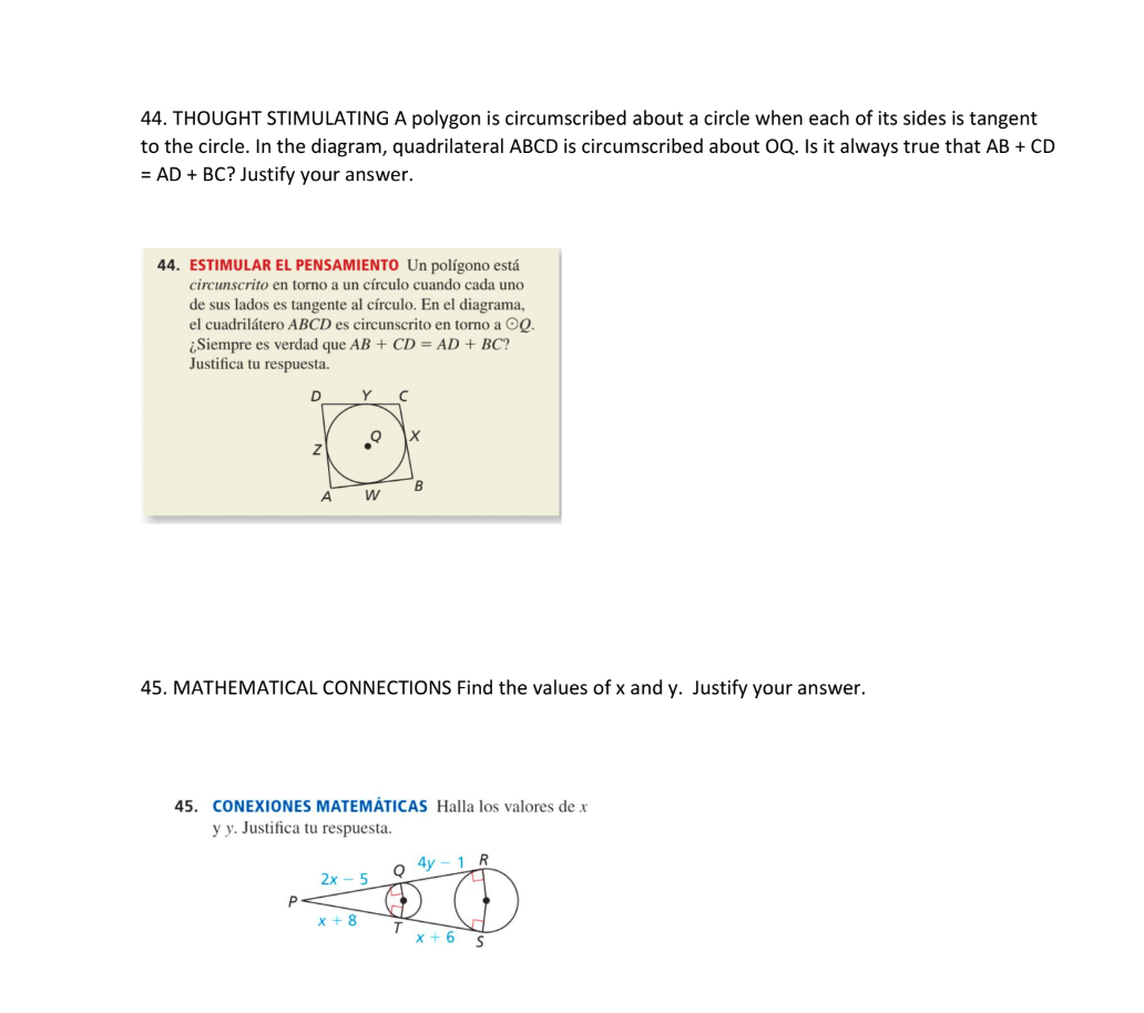 Solved 42. HOW DO YOU SEE IT? In the figure, PA is tangent | Chegg.com