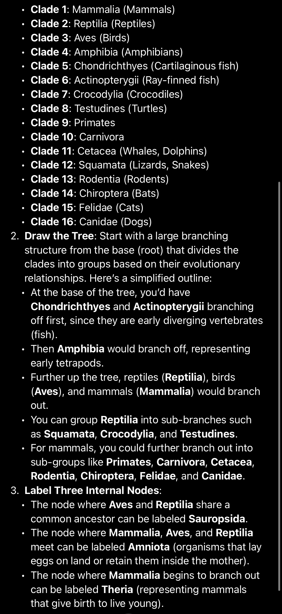 Solved using the information below. Draw a phylogeny by hand | Chegg.com