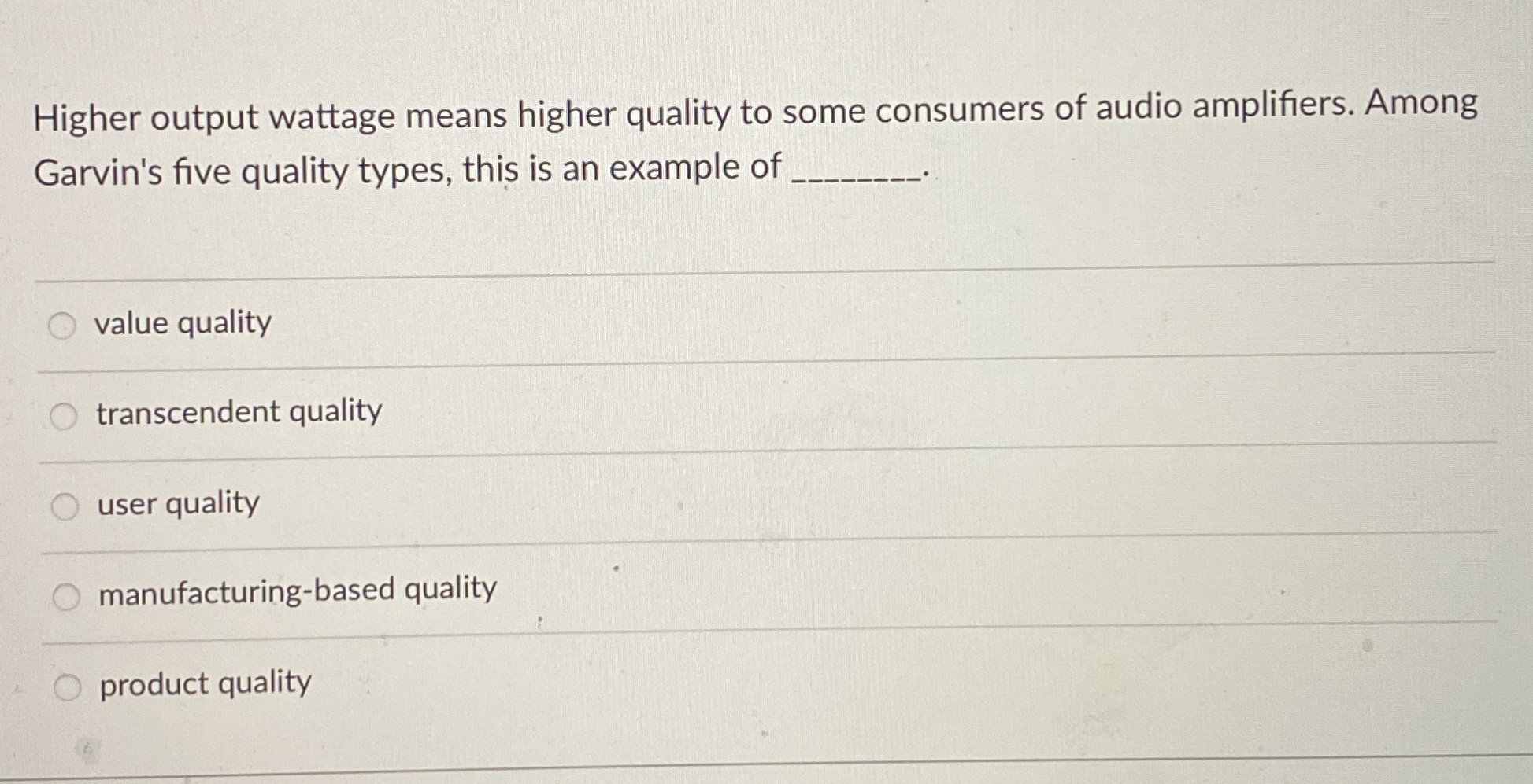Solved Higher output wattage means higher quality to some | Chegg.com