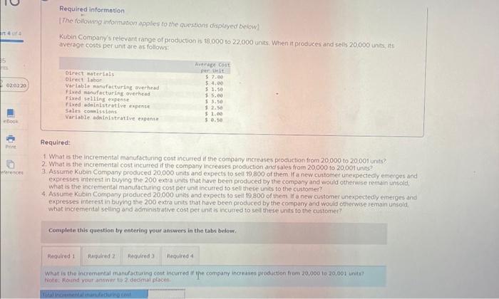Solved art 4 of 4 85 nts 02-03-20 eBook Print eferences | Chegg.com