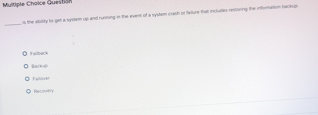 Solved Multiple Cholce Questionis the ability to get a | Chegg.com