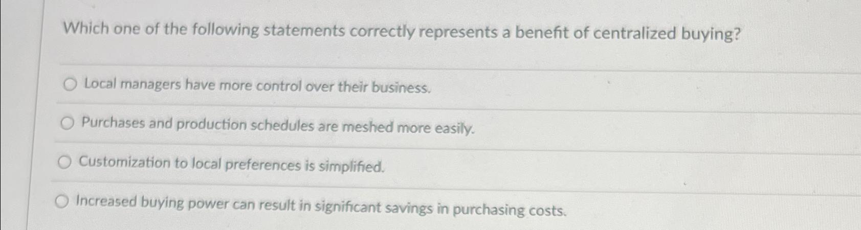 Solved Which one of the following statements correctly | Chegg.com