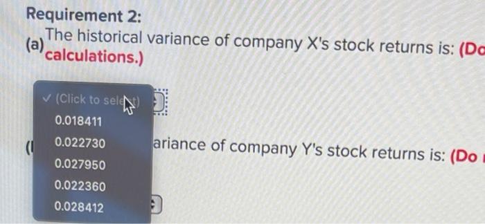 [Solved]: The table below shows historical annual returns