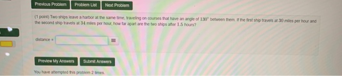 Solved Previous Problem Probler List Next Problem (1 point) | Chegg.com