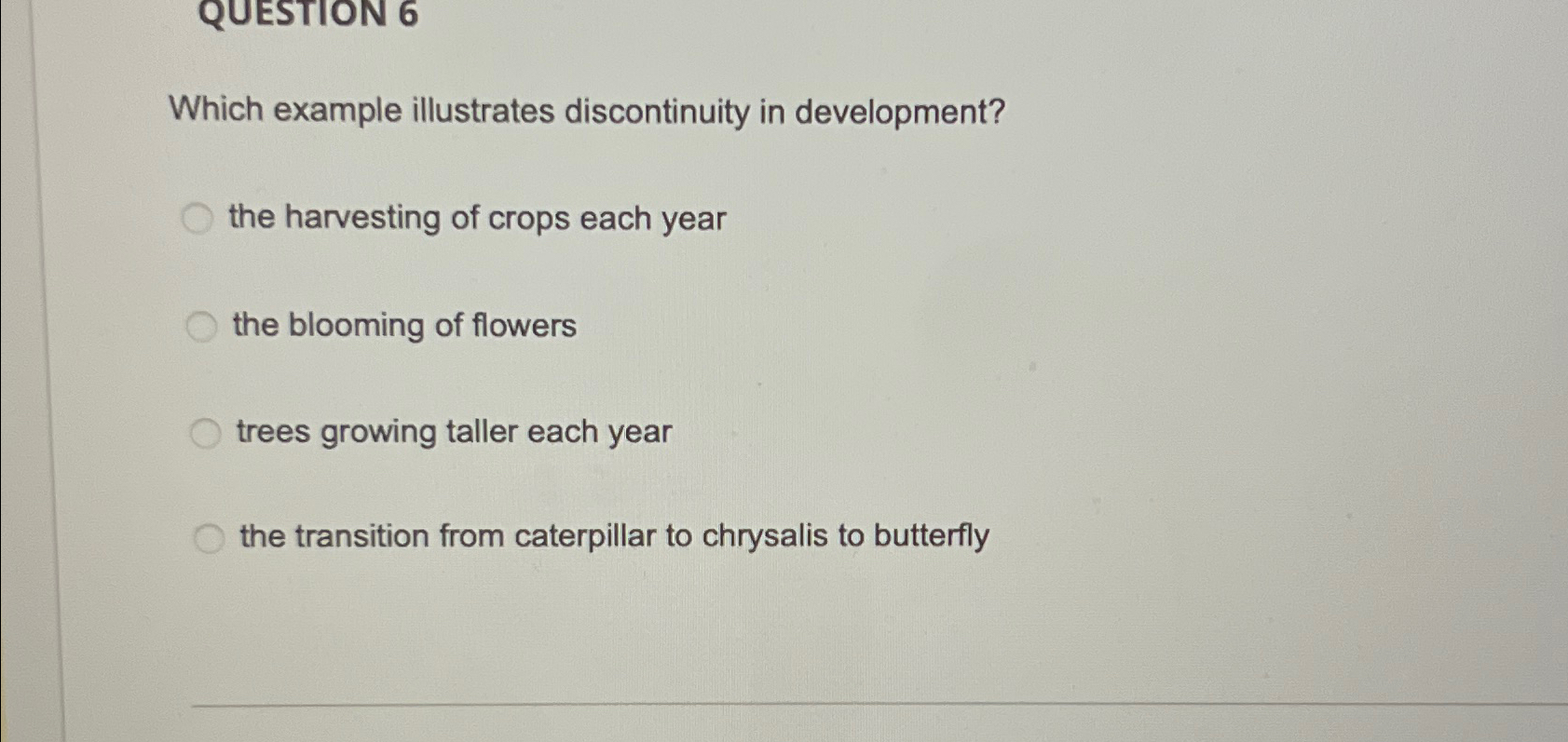 Solved Which example illustrates discontinuity in | Chegg.com