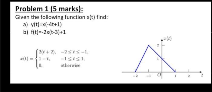 Solved Problem 2 (5 marks): Find the following: 1) | Chegg.com Solved Problem 2 (5 marks): Find the following: 1) | Chegg.com