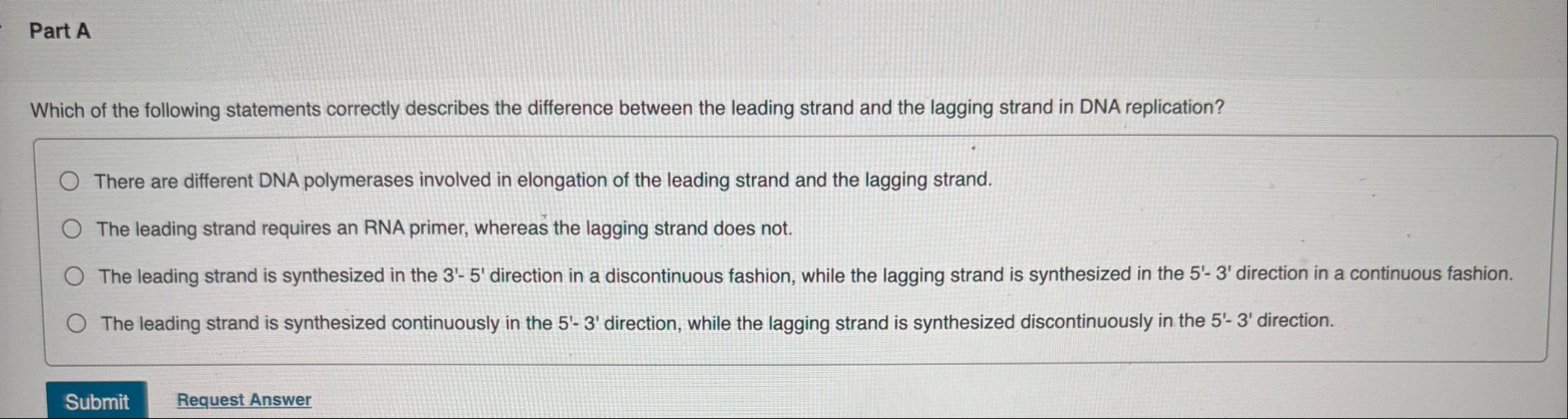 Solved Part AWhich of the following statements correctly | Chegg.com