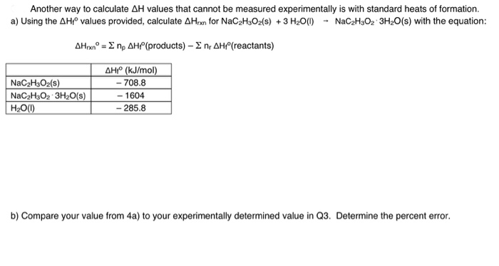 Solved Another way to calculate AH values that cannot be | Chegg.com