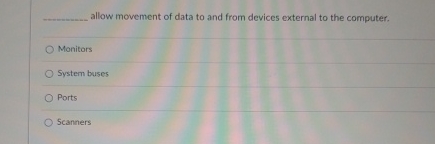 Solved allow movement of data to and from devices external | Chegg.com