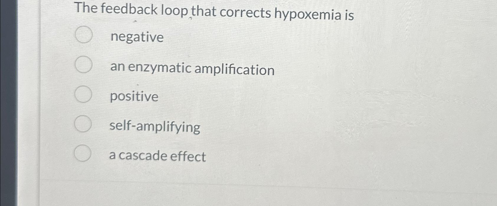 Solved The feedback loop that corrects hypoxemia | Chegg.com Solved The feedback loop that corrects hypoxemia | Chegg.com