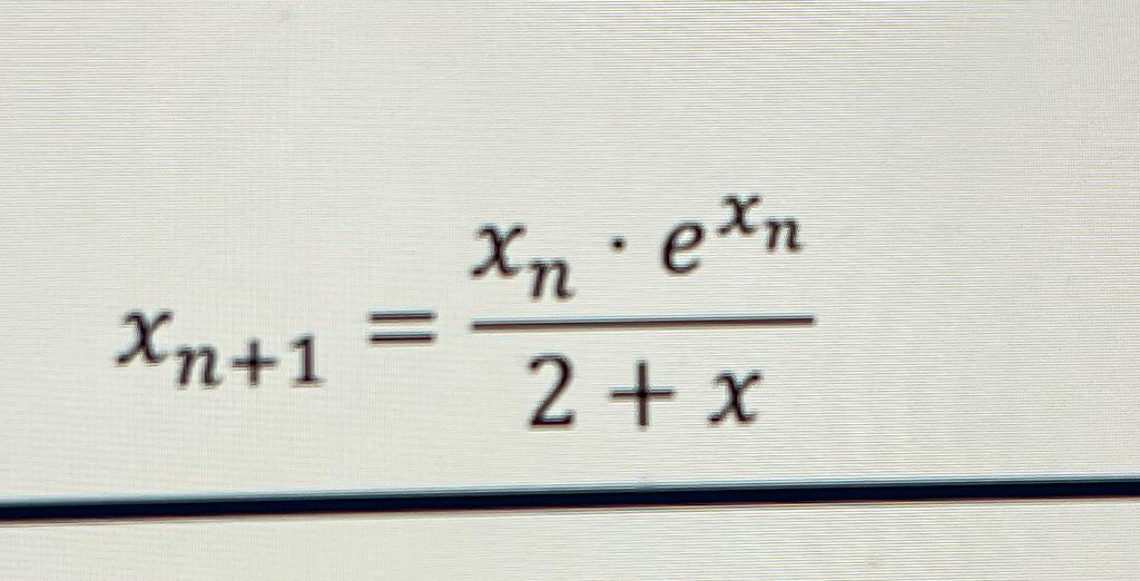 Solved xn+1=xn*exn2+x | Chegg.com
