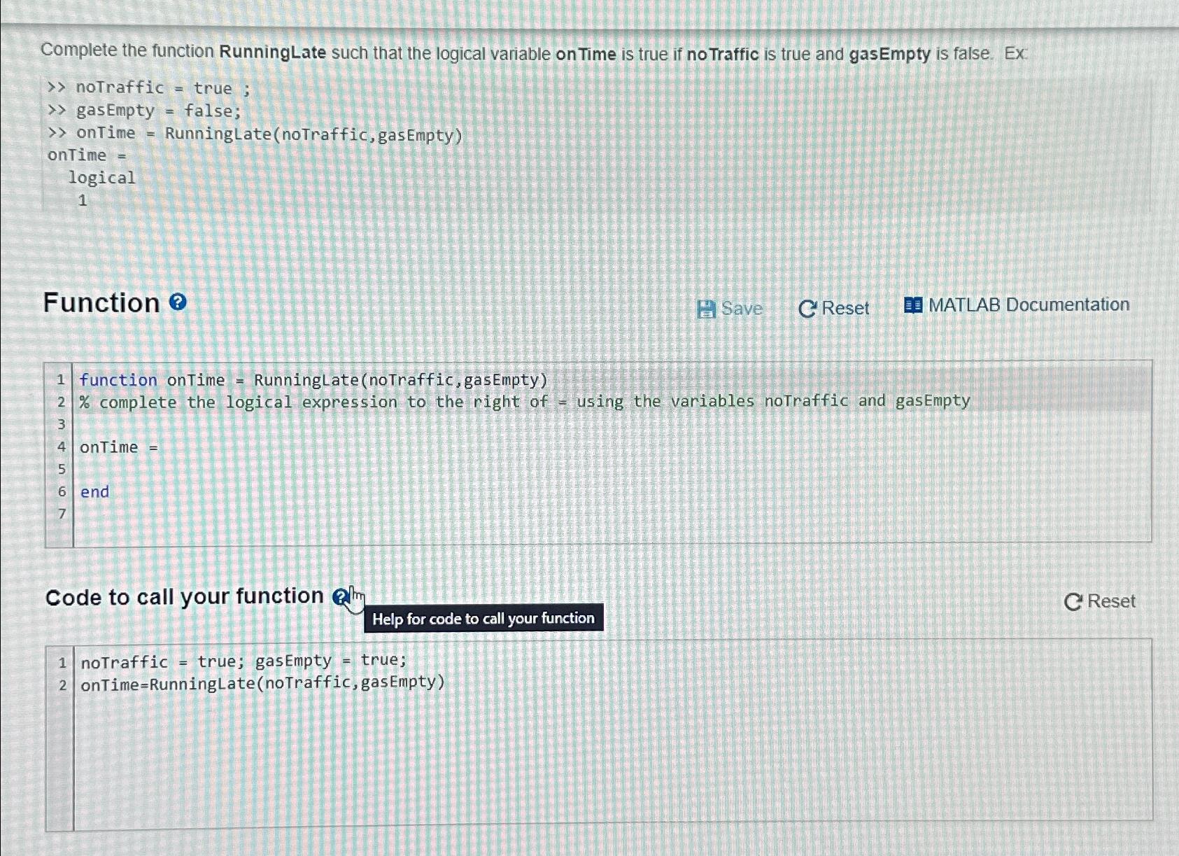 Solved Complete the function RunningLate such that the | Chegg.com