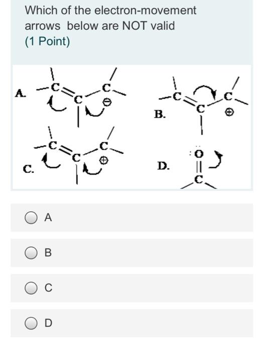 Solved Which of the electron-movement arrows below are NOT | Chegg.com
