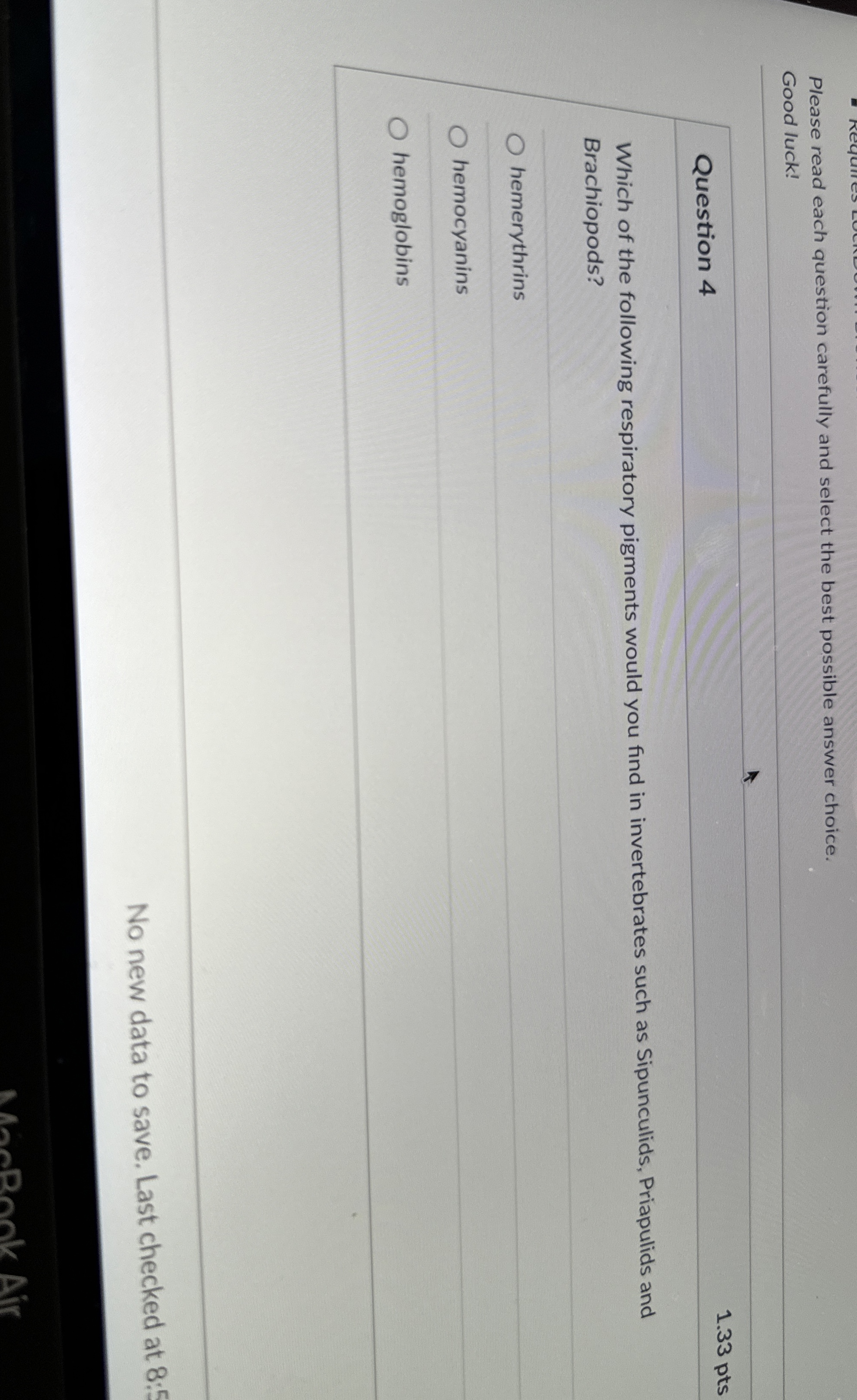 Solved Please read each question carefully and select the | Chegg.com