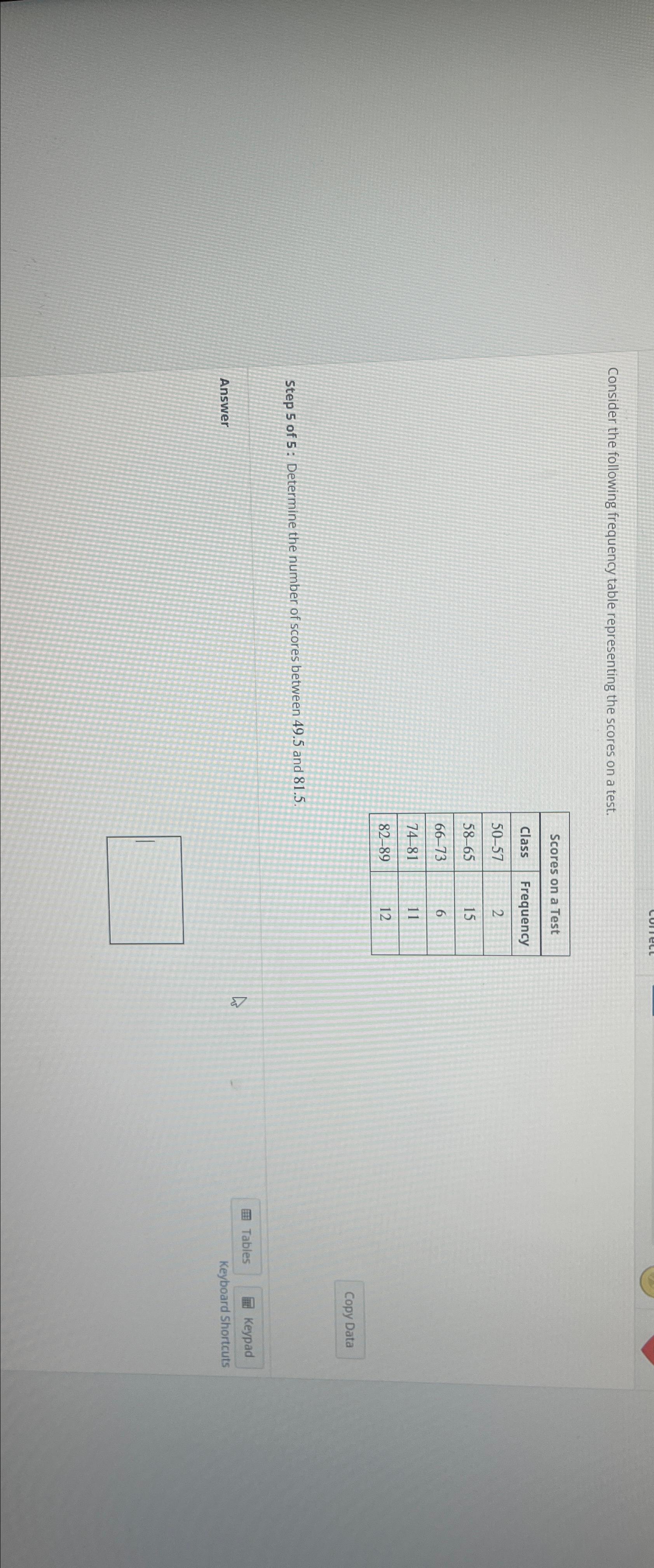 Solved Consider the following frequency table representing | Chegg.com