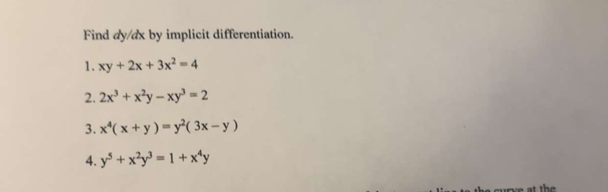 Solved Find dydx ﻿by implicit | Chegg.com