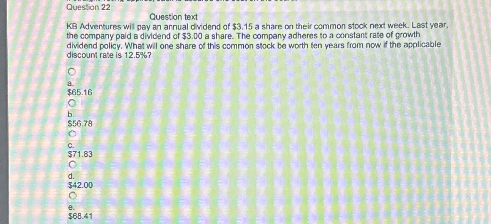 Solved Question 22Question textKB Adventures will pay an | Chegg.com Solved Question 22Question textKB Adventures will pay an | Chegg.com