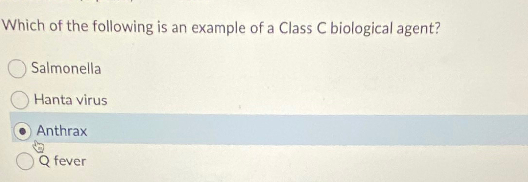 Solved Which of the following is an example of a Class C | Chegg.com