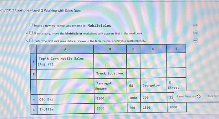 Solved 9 Capstone - Level 2 Working with Sales Data 3. | Chegg.com