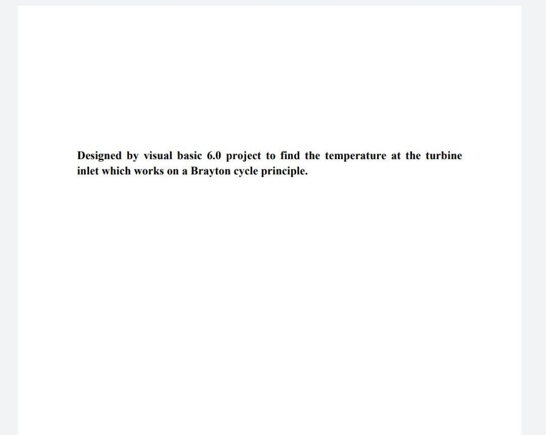 Solved Designed by visual basic 6.0 project to find the | Chegg.com