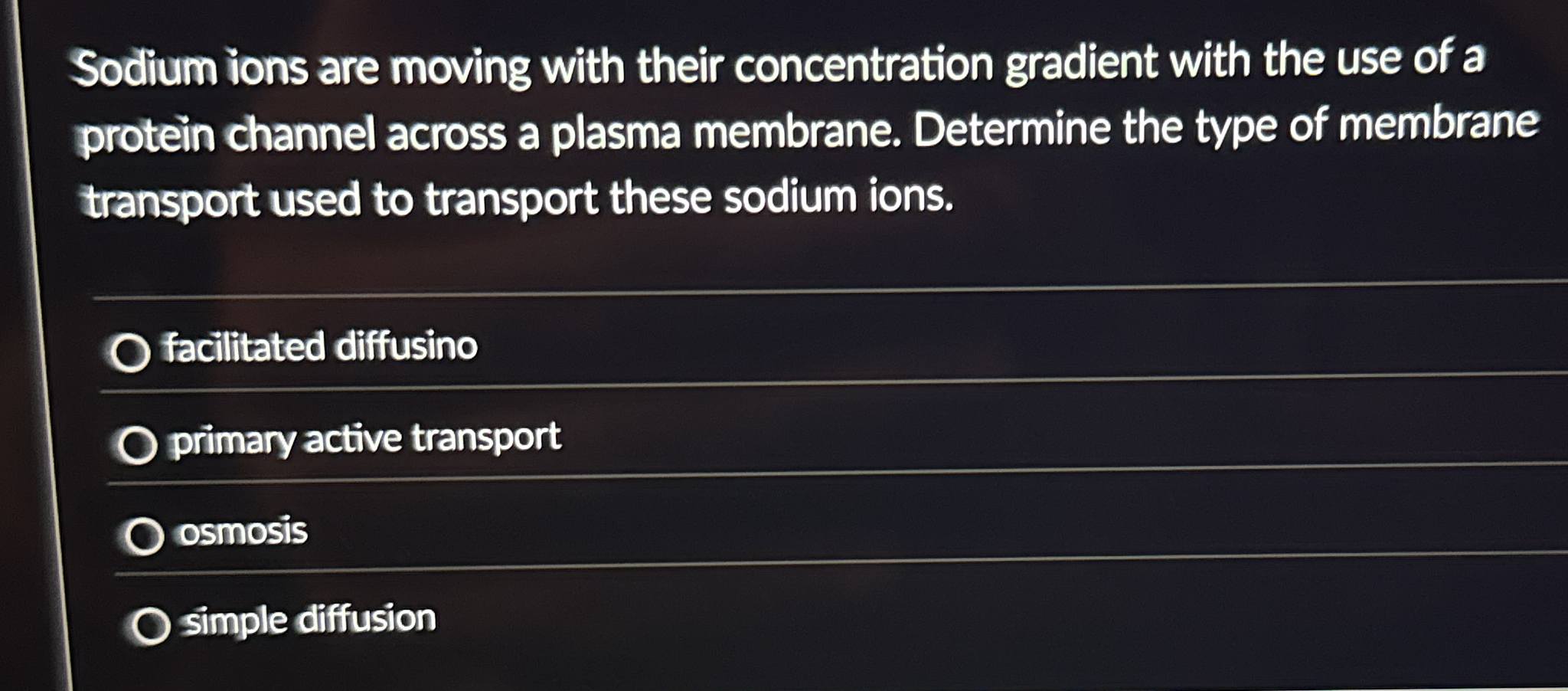 Solved Sodium ions are moving with their concentration | Chegg.com