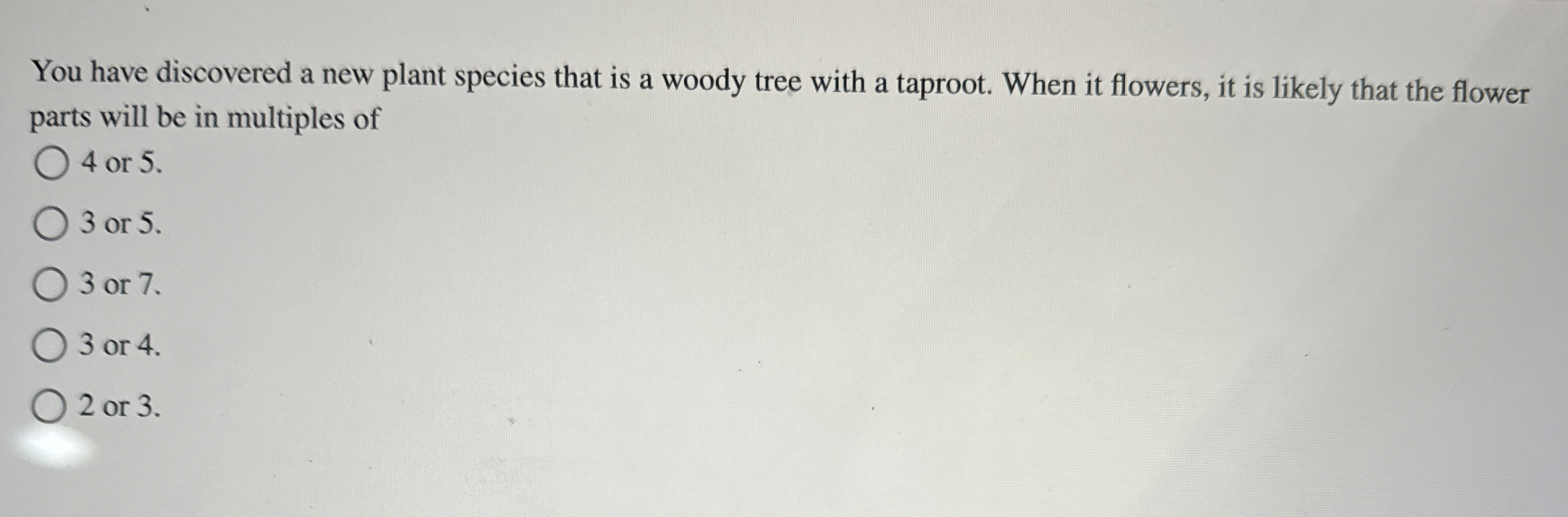 Solved You have discovered a new plant species that is a | Chegg.com