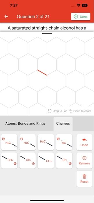 Solved A saturated straight-chain alcohol has a molecular | Chegg.com