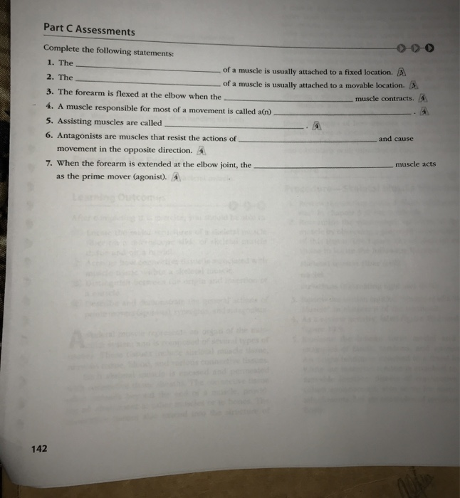 Solved Part C Assessments Complete the following statements: | Chegg.com