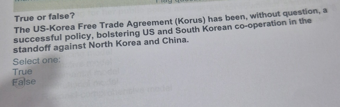Solved The US-Korea Free Trade Agreement (Korus) ﻿has been, | Chegg.com