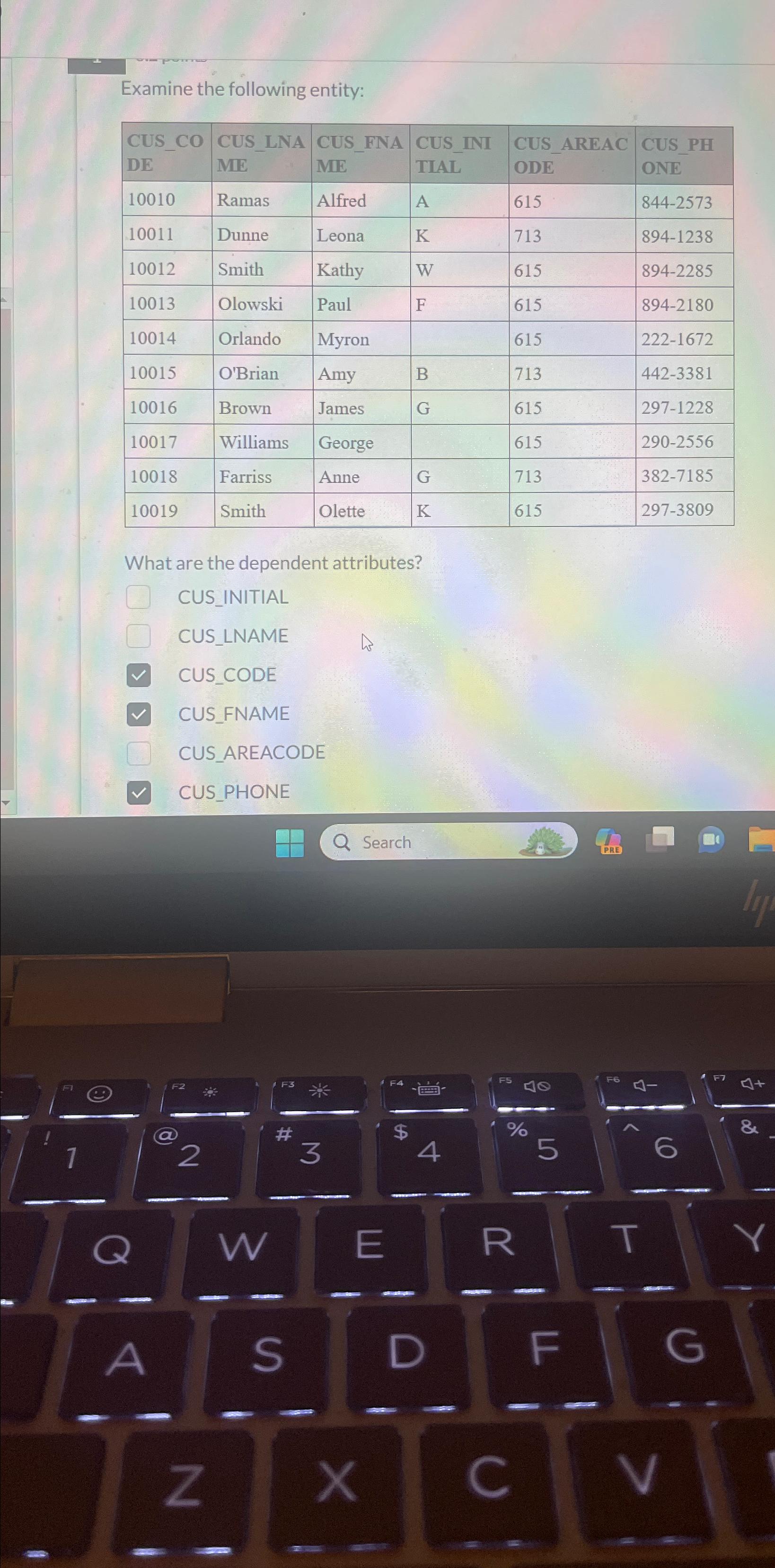 Solved Examine the following | Chegg.com