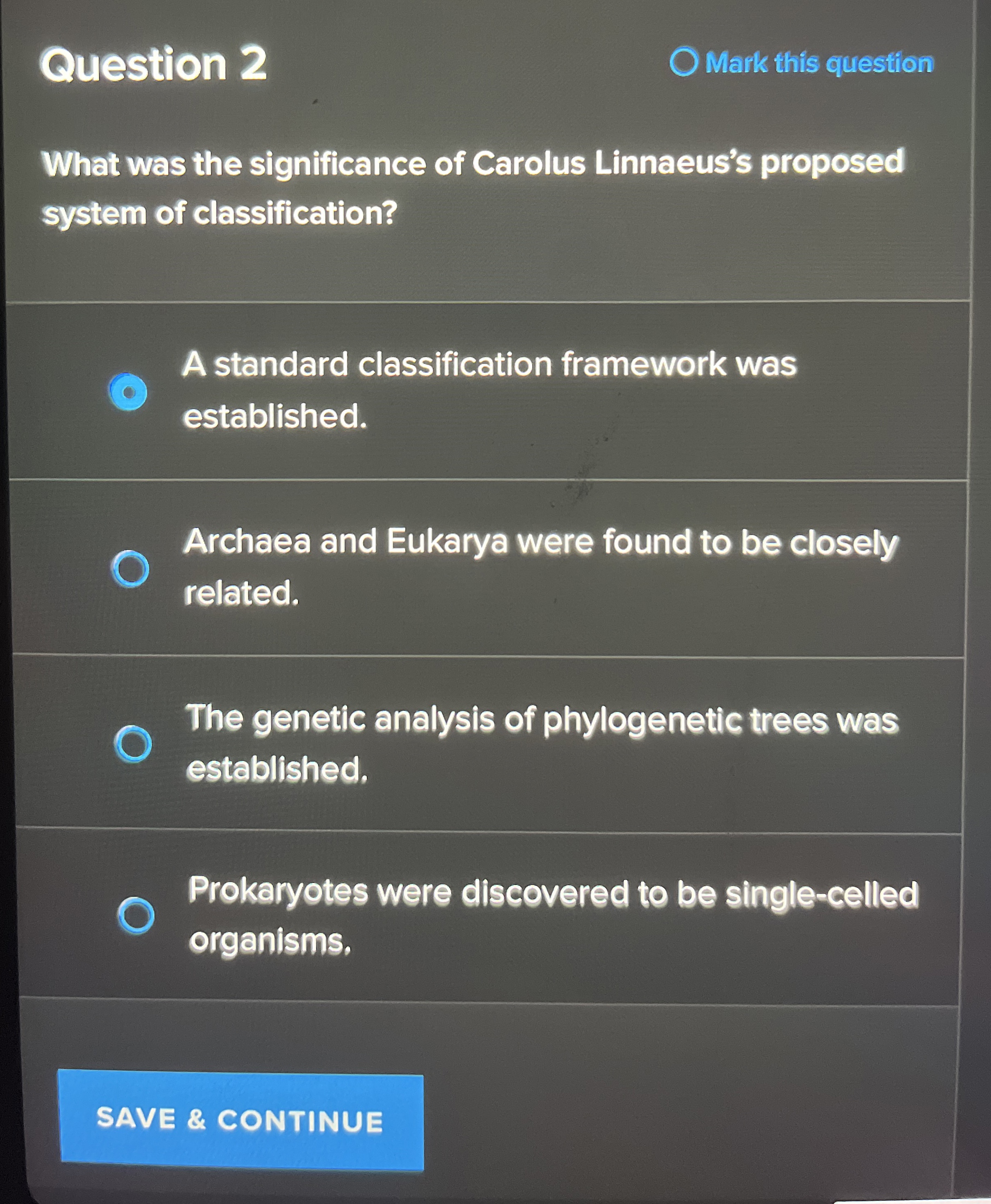 Solved Question 2Mark this questionWhat was the significance | Chegg.com