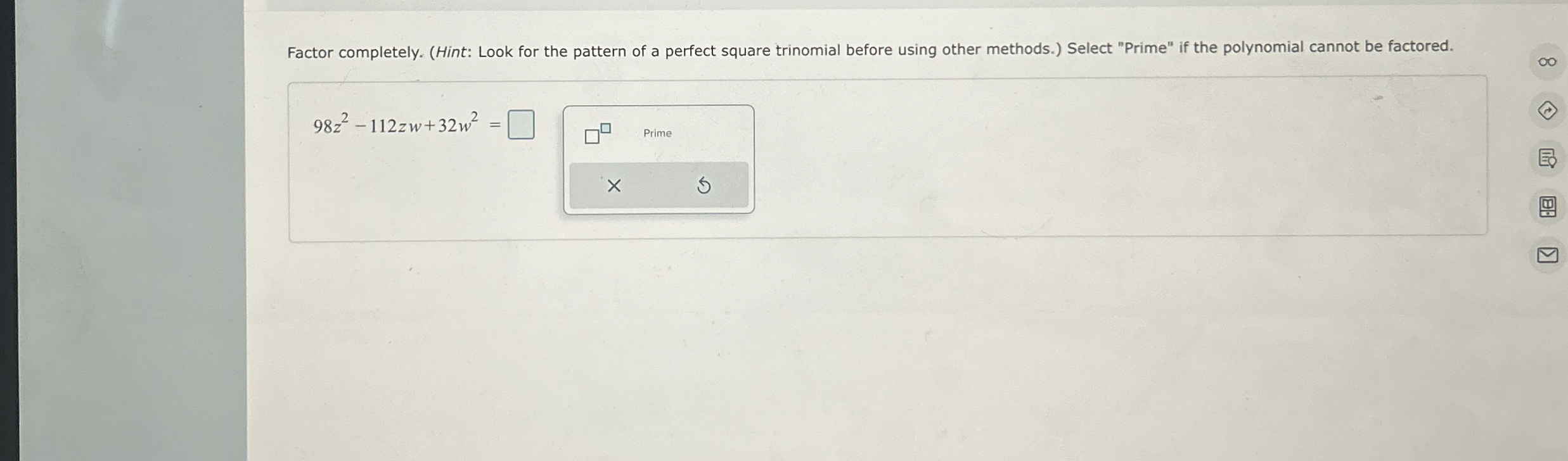 Solved Factor completely. (Hint: Look for the pattern of a | Chegg.com