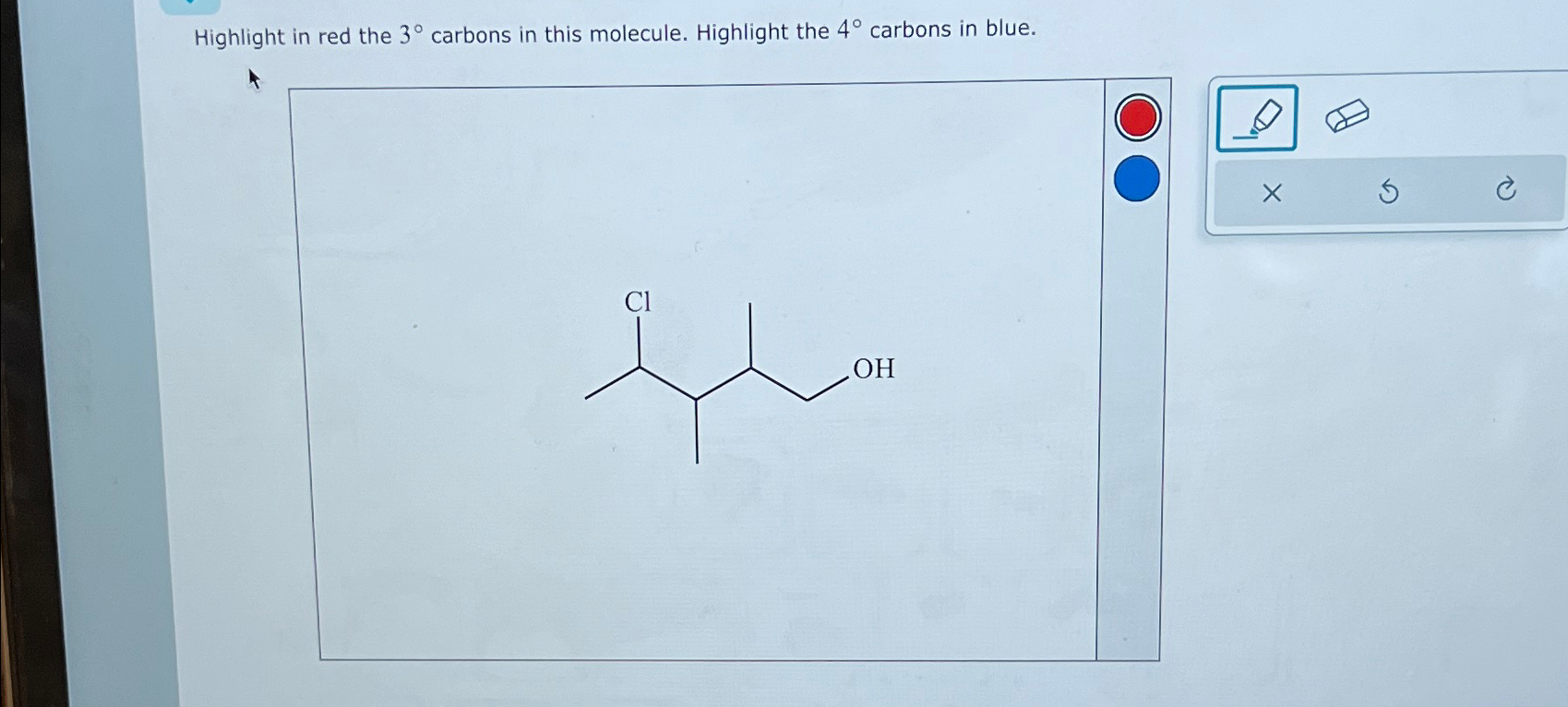 Solved Highlight In Red The 3° ﻿carbons In This Molecule