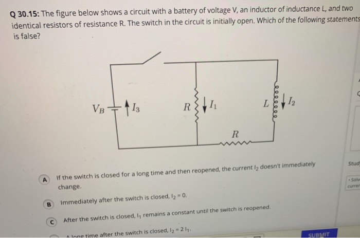 Solved Q 30.15: The figure below shows a circuit with a | Chegg.com