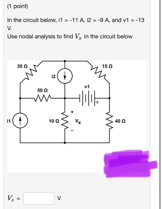 Solved (1 point) In the circuit below, i1=−11 A,i2=−9 A, and | Chegg.com Solved (1 point) In the circuit below, i1=−11 A,i2=−9 A, and | Chegg.com