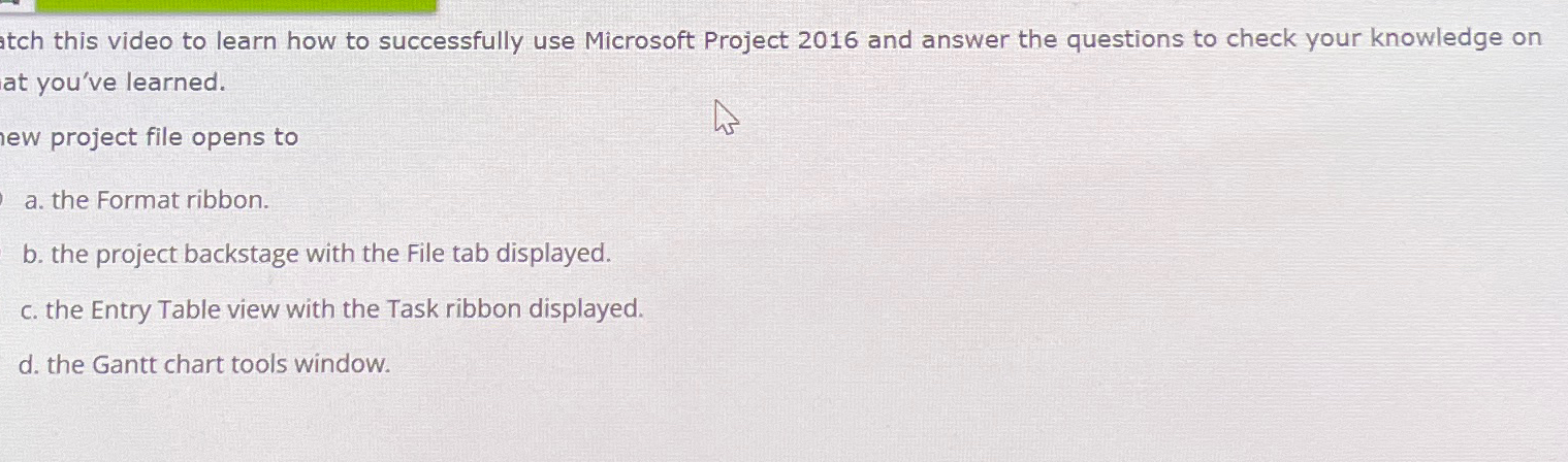 Solved atch this video to learn how to successfully use | Chegg.com
