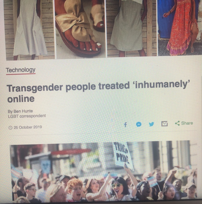 Solved Technology Transgender people treated 'inhumanely' | Chegg.com