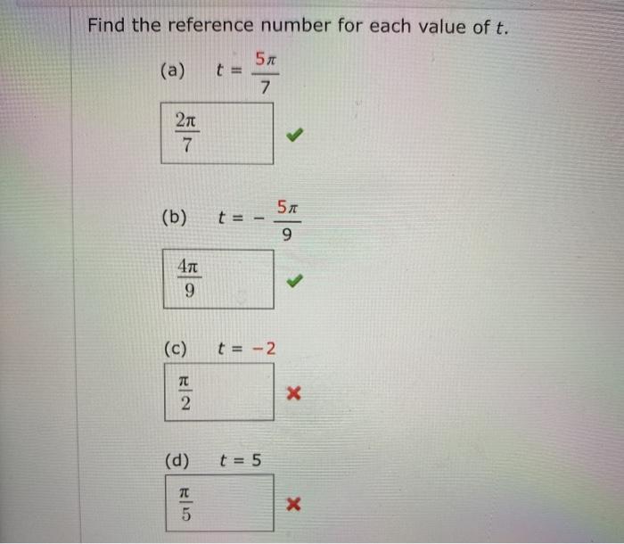 Solved Consider the following. 7 3 (a) Find the reference | Chegg.com