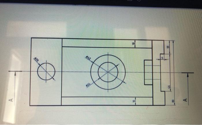 Solved technical drawing dimension by drawing the full | Chegg.com