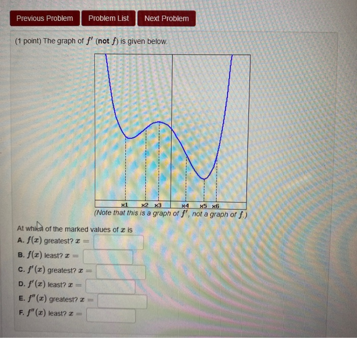 Solved Previous Problem Problem List Next Problem (1 point) | Chegg.com