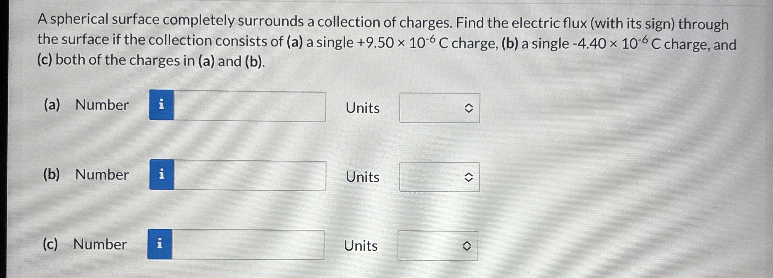 Solved A spherical surface completely surrounds a collection | Chegg.com