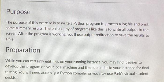 Solved The purpose of this exercise is to write a Python | Chegg.com